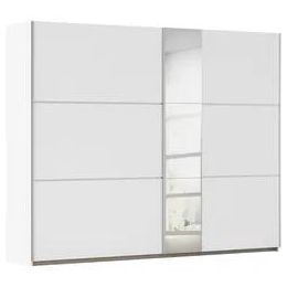 Schwebet&uuml;renschrank Rauch "Kleiderschrank Schrank Garderobe TOPSELLER ASTANA", alpinwei&szlig;, B:261cm H:210cm T:59cm, Holzwerkstoff, Schr&auml;nke, Schwebet&uuml;renschrank, mit 3 Spiegelelementen, Metallgriffleisten alufarbig MADE IN GERMANY