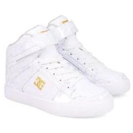Sneaker DC Shoes "Pure High-Top Ev Sn", Kinder, Gr. 6(37), wei&szlig;, gold, Obermaterial:97.3% Synthetikmaterial, 2.7% Microfaser;, Schuhe Sneaker