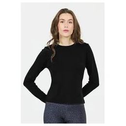 ENDURANCE ATHLECIA Langarmshirt ATHLECIA "Almi V2", Damen, Gr. 36, schwarz, 88% Polyester, 12% Elasthan, unifarben, normal, Rundhals, Shirts Langarmshirt, atmungsaktiv