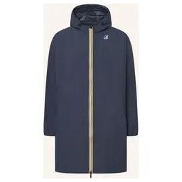 Arbeitsjacke K-way "K-way Regenmantel LE VRAI 4.0 EIFFEL EAST", Gr. L, blau depth, Obermaterial: 100% Nylon, Jacken