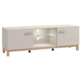 TV-Bank Home Affaire "Essex, TV-Board, TV-Kommode, TV-Schrank, TV-Unterschrank, TV-M&ouml;bel", kaschmir, B:154cm H:50,5cm T:41,5cm, Holzwerkstoff, Kunststoff, MDF, Metall, Sideboards, Elegantes Lowboard (154 cm) in Kaschmir mit viel Stauraum