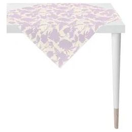 Tischdecke Apelt "7002", mauve, B:100cm L:100cm, Obermaterial: 75% Baumwolle, 25% Polyester, Tischdecken, Tischdecke, Sommerbl&uuml;ten all-over
