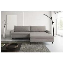 Ecksofa WERK2 "Figo inkl. Bettfunktion und Bettkasten, bequem, Breite 273cm, L-Form", beige, B:273cm H:97cm T:167cm, 92% Polyester, 8% Nylon, Sofas, Ecksofa, Moderne, teilmassive Polsterecke, Komfortpolsterung und losen Kissen