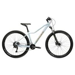 Mountainbike KROSS "Hardtail 29" LEA 5.0 blau 18 G&auml;nge" Gr. 46, blau, schwarz, Fahrr&auml;der, Damen, 46cm, 29 Zoll (73,66cm) hinten: 29 Zoll (73,66cm), KROSS Mountainbike Hardtail 29" LEA 5.0 blau 18 G&auml;nge