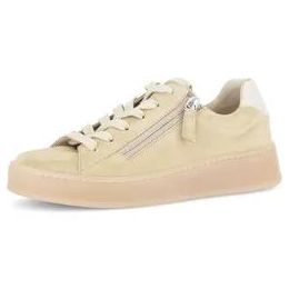 Sneaker Gabor "Sneaker low", Damen, Gr. 38,5, gelb, Schuhe Sneaker