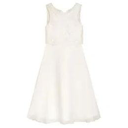 Partykleid DANAMADE "DANAMADE Dresses DOTTILIE", M&auml;dchen, Gr. 140, EURO, ivory, Obermaterial: 100% Polyester. Futter: 100% Polyester, Kleider Partykleid