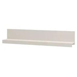 Wandregal Home Affaire "Warwick, Schwebendes Regal, Wandkonsole, Wandboard", beige (kaschmir), B:137,5cm H:24cm T:20cm, Holzwerkstoff, MDF, Regale, Wandregal, Ablageboden, Wandmontiert, Gesamtbreite 137,5 cm, Hei&szlig;folienpr&auml;gung