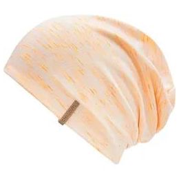 Beanie Chillouts "Memphis Hat", Damen, cream, orange, Web, Materialmix, meliert, M&uuml;tzen Beanie, schnell trocknend, robust, formbest&auml;ndig, doppellagig