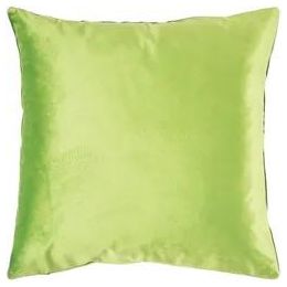 Dekokissen Pad "Elegance", gr&uuml;n, unifarben, B:50cm H:2cm L:50cm, Polyester, Dekokissen_Sitzkissen_Kissenh&uuml;llen, Design als Basic, aus Samt, elegante Optik