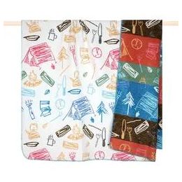 Wohndecke Pad "Camp", multi, B:150cm L:200cm, Obermaterial: 70% Baumwolle, 30% Polyacryl, Wohndecken, Wohndecke, Made in Europe