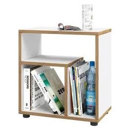 Couchtisch Vcm "Holz Beistelltisch Couchtisch Sofatisch Zeito", braun (wei&szlig;, honig, eiche), B:50cm T:30cm, Tische, Couchtisch