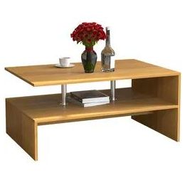 Couchtisch Vcm "Holz Sofatisch Couchtisch Wohnzimmertisch Maliso L", braun (buche), B:90cm T:60cm, Tische, Couchtisch