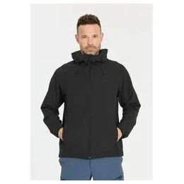 Softshelljacke WHISTLER "Kodie", Herren, Gr. L, schwarz, 92% Polyester, 8% Elasthan, unifarben, normal, hoch geschlossener Ausschnitt, Jacken Softshelljacke, atmungsaktiv