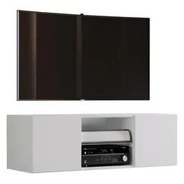 Wohnzimmertisch Vcm "Holz TV Wand H&auml;nge Lowboard Fernsehschrank Jusa 95", wei&szlig;, B:95cm T:36cm, Sideboards, TV-Sideboard