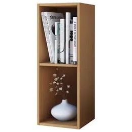 Standregal Vcm "Holz Stand Regal Aufbewahrung Deko B&uuml;cher Mendas 2", braun (buche), B:34cm T:30cm, Regale, Standregal