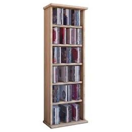 Media-Regal Vcm "Holz CD DVD Stand Regal Schrank St&auml;nder Vostan", braun (sonoma, eiche (s&auml;gerau)), B:31cm T:18cm, Regale