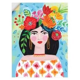 Wandbild Artland "Boho Girl I", farbe bild(er): farbig, B:30cm H:40cm, Bilder, als Alubild, Leinwandbild, Poster, Wandaufkleber in verschied. Gr&ouml;&szlig;en