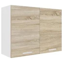 H&auml;ngeschrank Vcm "K&uuml;chenschrank B. 80 cm H&auml;ngeschrank K&uuml;che Esilo", braun (wei&szlig;, sonoma, eiche), B:80cm T:31cm, Obermaterial: 100% Holz Wood., Schr&auml;nke, H&auml;ngeschrank