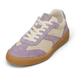 Marc O'Polo Sneaker MARC O'POLO "aus edlem Rindleder mit H&auml;keleins&auml;tzen", Damen, Gr. 40, dusty lavender, Obermaterial: 80% Leder (Rind), 20% Polyester, unifarben, Schuhe Sneaker