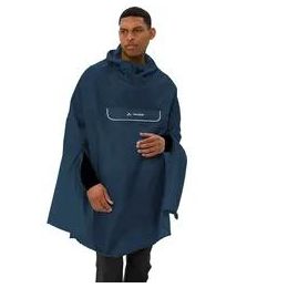 Regenponcho Vaude "VALDIPINO PONCHO", Gr. XL, schwarz sea uni, Obermaterial: 100% Polyamid, Jacken, f&uuml;r Radsport und Outdoor-Aktivit&auml;ten, leichtes Material
