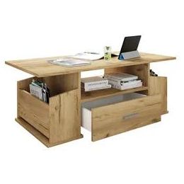 Couchtisch Vcm "Holz Sofatisch Couchtisch Schublade Junata", braun (honig, eiche), B:110cm T:52cm, Tische, Couchtisch