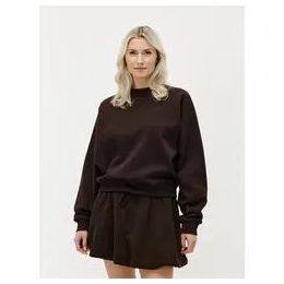 Sweatshirt LEGER "Melody, LeGer by Lena Gercke", Damen, Gr. 38, dunkelbraun, Sweatware, Obermaterial: 65% Baumwolle, 35% Polyester, relaxed fit, Rundhals, Rippb&uuml;ndchen, Sweatshirts Sweatshirt, locker geschnitten