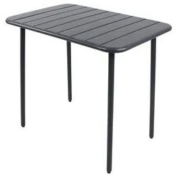 Gartentisch Vcm "Metall Bistrotisch Balkontisch Sumila 80x55", schwarz, B:80cm T:55cm, Tische, Gartentisch