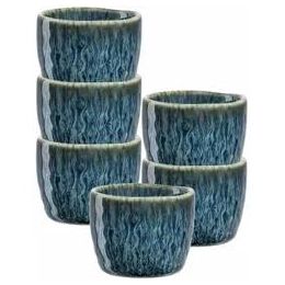 Eierbecher Leonardo "Eierbecher Matera &oslash; 5,2 cm 6er Set", blau, Keramik, Eierbecher