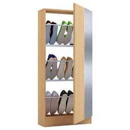 Schuhschrank Vcm "Holz Schuhschrank Schuhkommode Fulisa L Spiegel", braun (buche), B:50cm T:17cm, Obermaterial: 100% Holz Wood., Schr&auml;nke, Schuhschrank