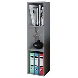 Standregal Vcm "Holz Stand Regal Aufbewahrung Deko B&uuml;cher Mendas 3", grau, B:34cm T:30cm, Regale, Standregal