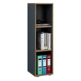 B&uuml;cherregal Vcm "Holz B&uuml;ro Regal B&uuml;cher Ordner Aktenregal Salia 3f", schwarz (anthrazit), B:30cm T:33cm, Regale, B&uuml;cherregal