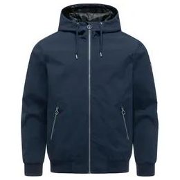 Outdoorjacke Ragwear "Stuartt Summer YOUMODO", Herren, Gr. XXL (56), navy, Obermaterial: 100% Polyester. Innenfutter: 100% Polyester, gerade h&uuml;ftbedeckend, hoch geschlossener Ausschnitt, &Auml;rmel ohne &Auml;rmelschlitz Rippstrickb&uuml;ndchen, Jacken Outdoorjacke, Wasserdichte &Uuml;bergangsjacke mit Kapuze