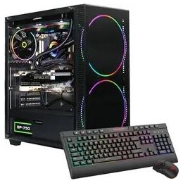 GAMEMAX Gaming-PC "Black Hole 7965 AMD Ryzen 5 9600X 16GB DDR5 1TB SSD RTX 5060", schwarz, Microsoft Windows 11 Home (64 Bit), 16 GB RAM 1.000 GB SSD, Desktop-PCs, DDR5 RAM, Windows 11, Wasserk&uuml;hlung