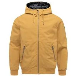 Outdoorjacke Ragwear "Stuartt Summer YOUMODO", Herren, Gr. M (50), zimt, Obermaterial: 100% Polyester. Innenfutter: 100% Polyester, gerade h&uuml;ftbedeckend, hoch geschlossener Ausschnitt, &Auml;rmel ohne &Auml;rmelschlitz Rippstrickb&uuml;ndchen, Jacken Outdoorjacke, Wasserdichte &Uuml;bergangsjacke mit Kapuze