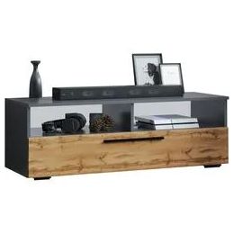 Wohnzimmertisch Vcm "Holz TV Lowboard M&ouml;bel Fernsehschrank Arila XL", braun (anthrazit, honig, eiche), B:115cm T:40cm, Sideboards, TV-Board