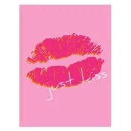 Wandbild Artland "Just kiss", farbe bild(er): pink, B:30cm H:40cm, Alu Dibond, Bilder, als Alubild, Leinwandbild, Poster, Wandaufkleber in verschied. Gr&ouml;&szlig;en