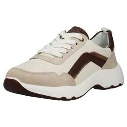 Sneaker Ara "Ara Sneaker Leder", Damen, Gr. 39, beige, mocha, Leder, Schuhe Sneaker