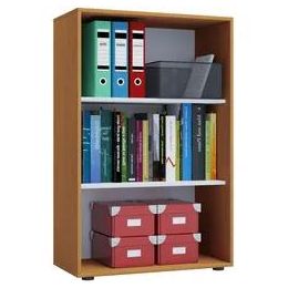 B&uuml;cherregal Vcm "Holz B&uuml;ro Regal B&uuml;cher Ordner Aktenregal Lona 3f", braun (buche), B:70cm T:37cm, Regale, B&uuml;cherregal