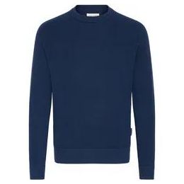 Strickfleece-Pullover Casual Friday "Strickpullover CFNordin", Herren, Gr. M, blau (navy blazer), Obermaterial: 100% Baumwolle CO., Pullover