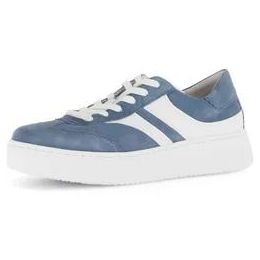 Sneaker Gabor "Sneaker low", Damen, Gr. 42,5, blau, Schuhe Sneaker
