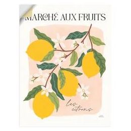 Wandbild Artland "Marche aux Fruits II", farbe bild(er): gelb, B:90cm H:120cm, Bilder, als Alubild, Leinwandbild, Poster, Wandaufkleber in verschied. Gr&ouml;&szlig;en