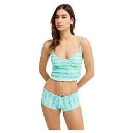 Bikini-Hose Roxy "Neon Queen Classic Shorty", Damen, Gr. L, US-Gr&ouml;&szlig;en, tanager turquoise neon queen, Obermaterial: 85% Microfaser, 15% Elasthan;, Badehosen Bikini-Hose