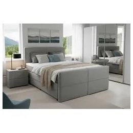Boxspringbett Home Affaire "Lucas, Doppelbett, Polsterbett, Federkernbett, Komforbett, 160,180 cm", atmosphere, B:166cm L:226cm, 100% PES, Komplettbetten, Boxspringbett, inkl. Topper, zwei Bettk&auml;sten, Taschen-Federkernmatratze, H&auml;rtegrad 3