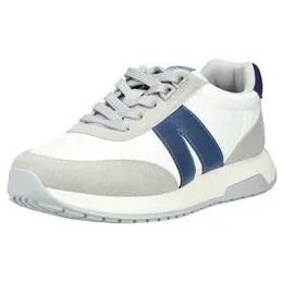 Sneaker Ara "Ara Sneaker Lederimitat/Textil", Herren, Gr. 39, grau, blau, Lederimitat, Textil, Schuhe Sneaker