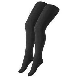 Strumpfhose s.Oliver "essentials", M&auml;dchen, Gr. 122/128, schwarz, Obermaterial: 75% Baumwolle, 22% Polyamid, 3% Elasthan, Strumpfhosen Strumpfhose, mit nahtloser Verarbeitung