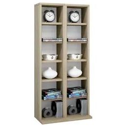 Media-Regal Vcm "Holz CD DVD Stand Regal Schrank St&auml;nder Milano", braun (sonoma, eiche (s&auml;gerau)), B:42cm T:20cm, Regale
