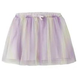 Minirock name it "NMFDOTIANA SKIRT", M&auml;dchen, Gr. 128, lavender fog, T&uuml;ll, Obermaterial: 100% Polyester, gestreift, Basic mini, R&ouml;cke Minirock