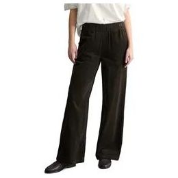Marc O'Polo Chinohose MARC O'POLO DENIM "mit l&auml;ssiger Bubble-Struktur", Damen, Gr. S, Normalgr&ouml;&szlig;en, schwarz espresso, Cord, Obermaterial: 100% Baumwolle, unifarben, weit lang, Hosen Chinohose
