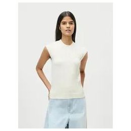 Stricktop LEGER "Nastasja, LeGer by Lena Gercke", Damen, Gr. 42, beige meliert, Strick, Obermaterial: 90% Baumwolle, 10% Nylon, Rundhals, Tops Stricktop