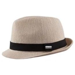 Trilby Chillouts "Bardolino Hat", Herren, Gr. S (M), cream, Baumwolle, H&uuml;te, mit Hutband und dezentem Markenlogo